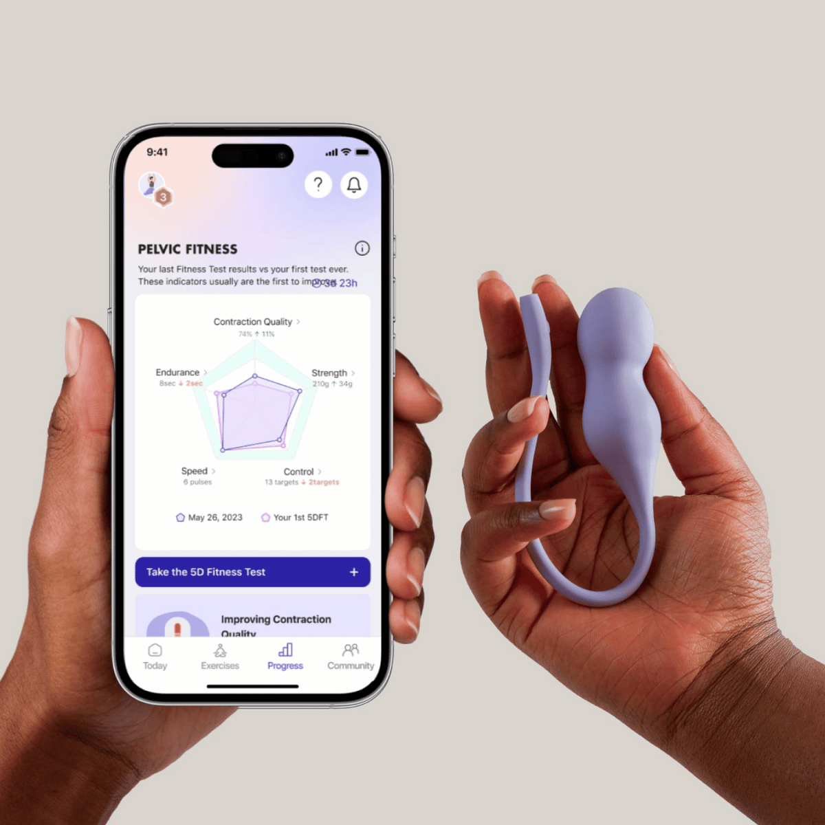 Kegel exerciser with app - Pelvic floor trainer - Perifit